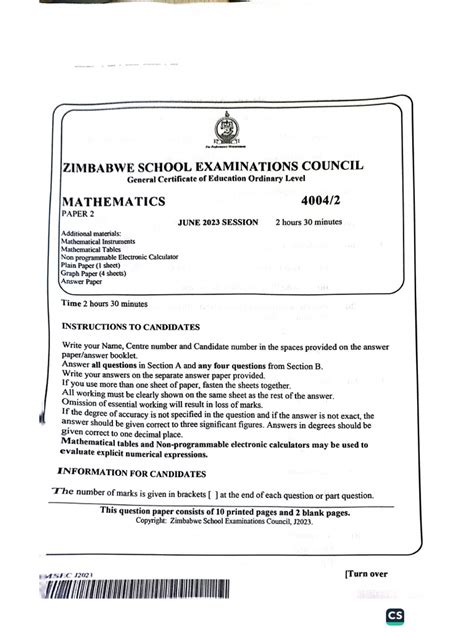 Form 4 Mathematics Pdf