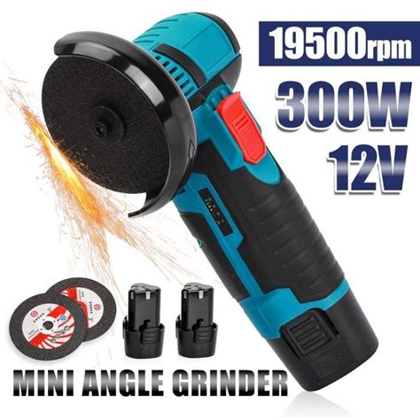 Mini Meuleuse Dangle Sans Fil 12v 2000mah 300w 19500rpm Diamètre De