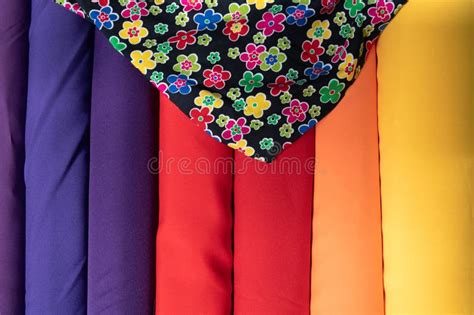 Collection Of Fashionable Fabrics Samples Of Different Natural Fabrics