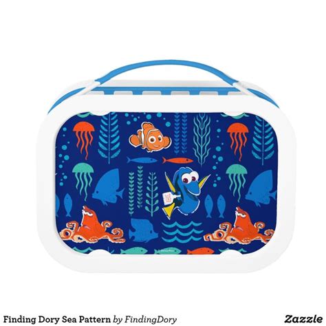 Finding Dory Sea Pattern Lunch Box Zazzle Finding Dory Dory Lunch Box