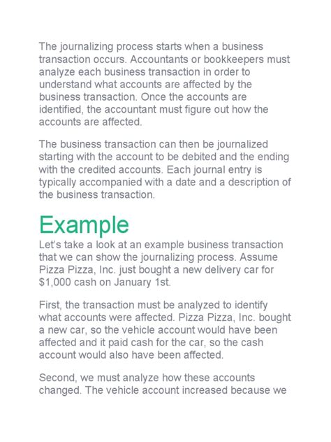 Understanding Journalizing In Accounting Pdf Debits And Credits