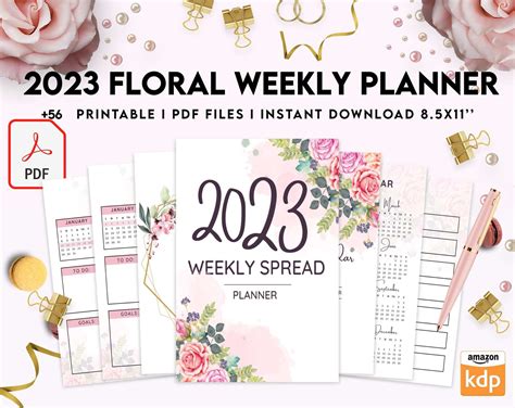 Weekly Planner Pdf 2023 Stay On Top Of Your Schedule With Beautiful