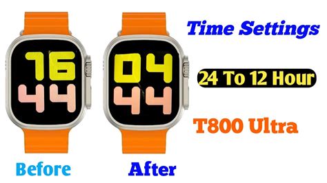 T800 Ultra Smartwatch Mai Time Kaise Set Kare T800 Time Setting 12