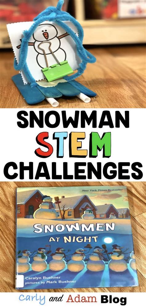 Snowman Read Alouds And Stem Challenges — Carly And Adam Stem