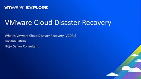 Vmware Explore My Session About Vmware Cloud Disaster Recovery
