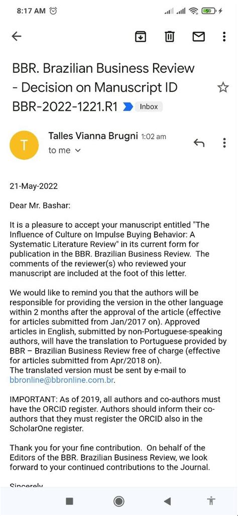Abu Bashar Phd On Linkedin Research Brazilianbusinessreview Culture Acceptance 37 Comments