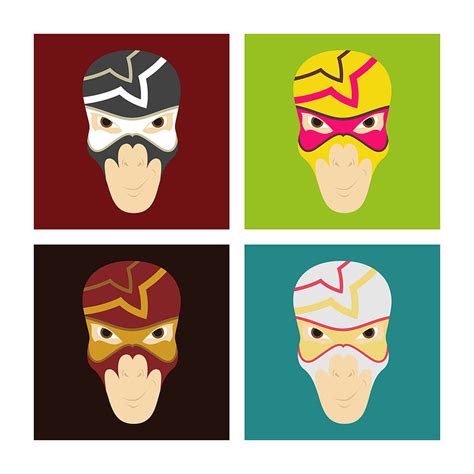 액션 슈퍼 히어로 문자 벡터에서 슈퍼 히어로 세트 Ai Eps Uidownload