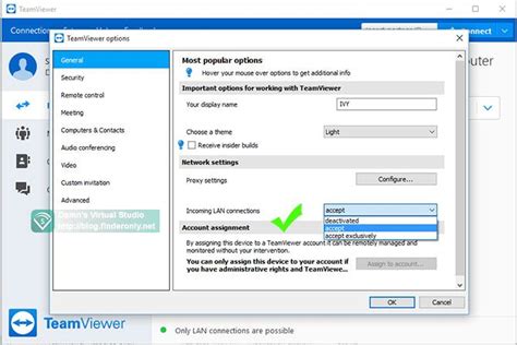 Pengaturan Koneksi Teamviewer Via Lan