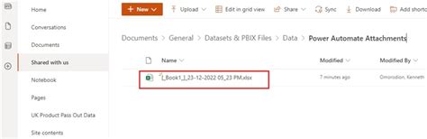 extract email attachments and save files in sharepoint folder