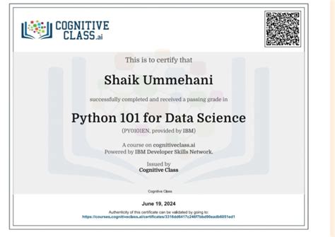 Datascience Python Ibm Learningjourney Machinelearning Careergrowth Shaik Ummehani