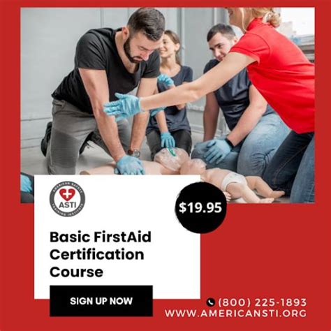 First Aid Certification Of American Safety Training Institute First