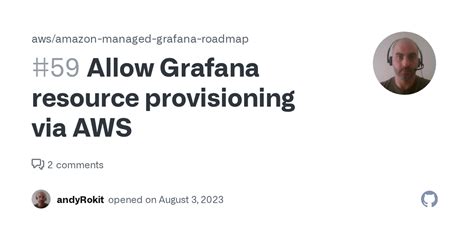 Allow Grafana Resource Provisioning Via Aws · Issue 59 · Awsamazon Managed Grafana Roadmap