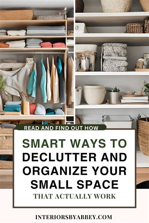 How To Declutter And Organize Your Small Space At Home Organize