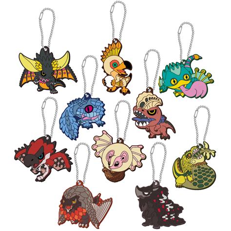 Monster Hunter World Chibi Monster Rubber Strap Collection Box Set