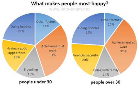 What Makes People Most Happy These Piecharts Illustrate The By