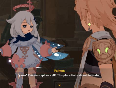 In What Position Does Paimon Sleep I Like To Think Upside Down Like A