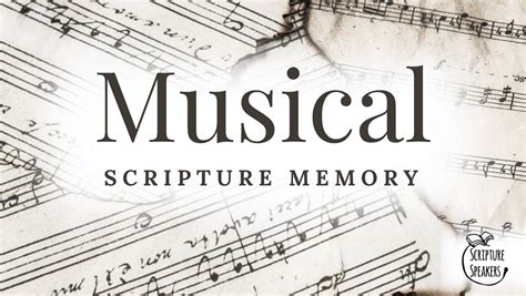 Musical Scripture Memory Scripture Speakers