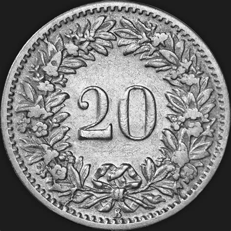 20 Rappen Svizzera 1898 Bb Historian Lugano
