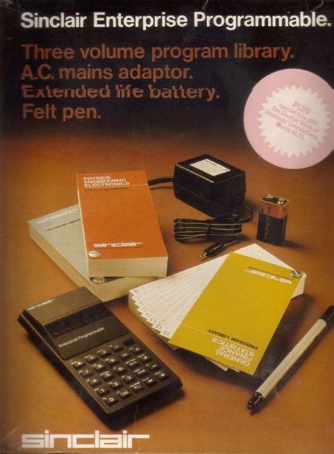 Sinclair Enterprise Programmable Calculator Computing History