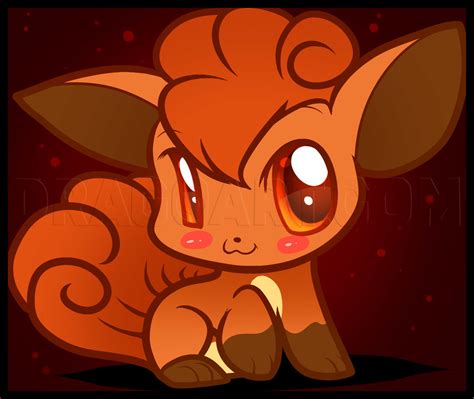 How To Draw Chibi Vulpix Vulpix Step By Step Drawing Guide By Dawn