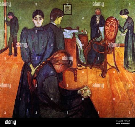 Edvard Munch 1863 1944 The Mortuary Room 1892 Death In The Sick