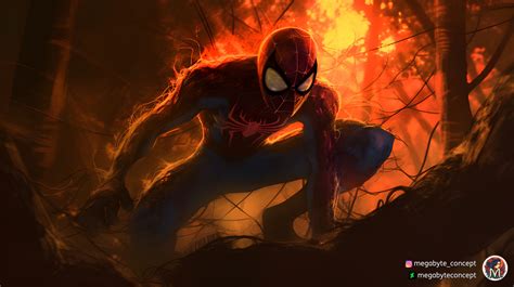 Web Slingers Legacy Spidey In The Forest By Megabyteconcept On Deviantart