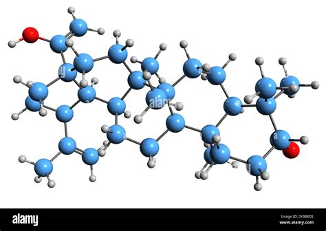 3d Image Of Betulinic Acid Skeletal Formula Molecular Chemical