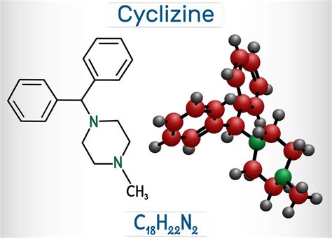 Premium Vector Cyclizine Molecule It Is Histamine H1 Antagonist