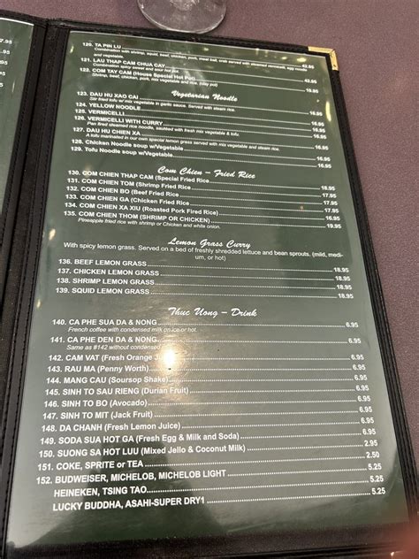 Lang Van Menu Full Menu Update 2026