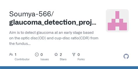 Github Soumya 566glaucomadetectionproject Aim Is To Detect