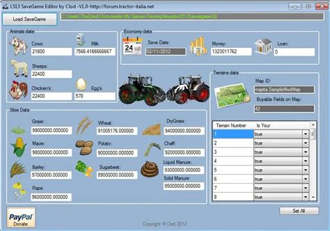 Save Game Editor Mody Do FS19 FS17 Mods