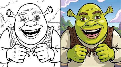 Shrek Coloring Pages Suchdrawing