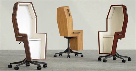 Coffin Shaped Office Chair Design Wants Workers To Sit There Forever