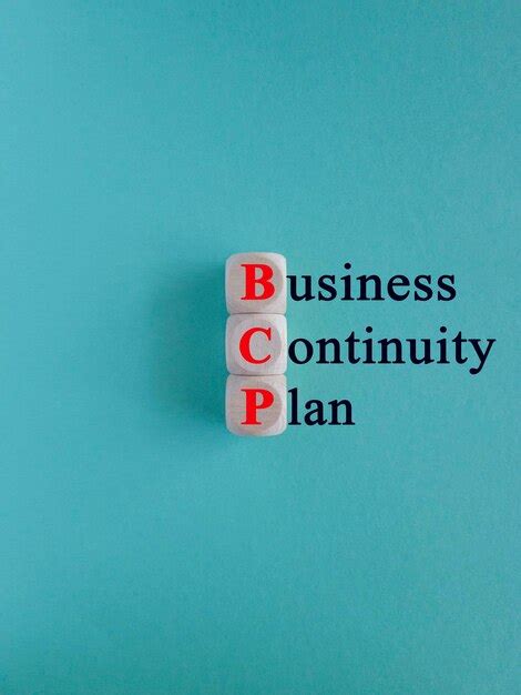 Premium Photo Business Continuity Plan Symbol On A Bright Blue