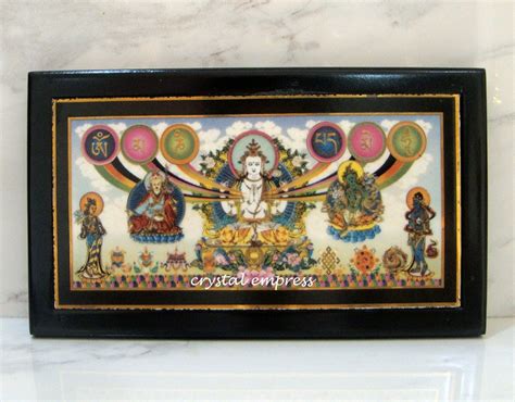 2017 Om Mani Padme Hum Blessing Plaque Crystal Empress Feng Shui Store