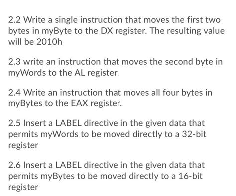 Solved Questions 2 With The Data In The Data Section