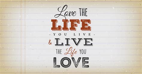 Love The Life You Live Quote Vintage Animation 1793690 Stock Video At