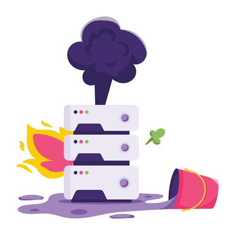 Trendy Server Failure 21832102 Vector Art At Vecteezy