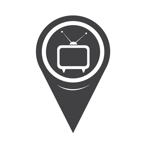Map Pointer Tv Icon 649174 Vector Art At Vecteezy