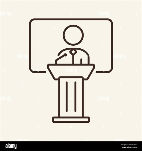 Speech Line Icon Stock Vector Image And Art Alamy