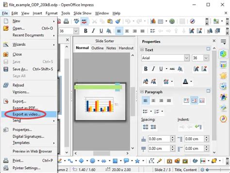 opendocument presentation