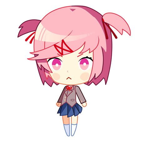 Hd Natsuki Chibi By Me Ddlc