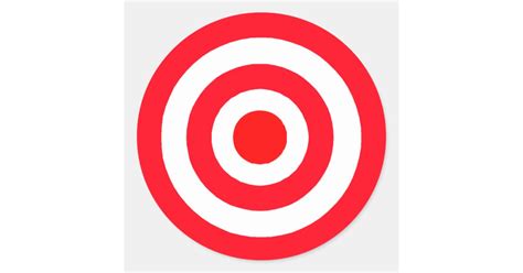 Target Classic Round Sticker Zazzle