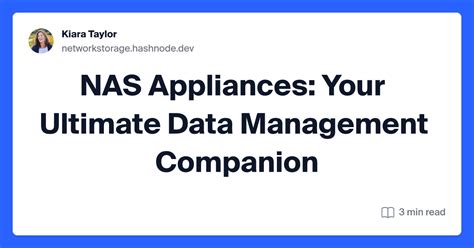 Nas Appliances Your Ultimate Data Management Companion
