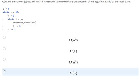Solved Consider The Following Program What Is The Smallest Chegg