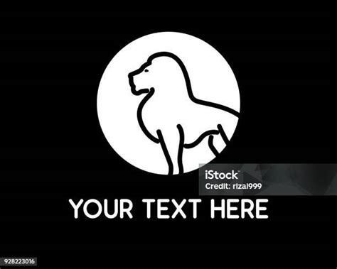 동그라미 기호 그림 기호 디자인 일러스트 레이 션에 사자 사자에 대한 스톡 벡터 아트 및 기타 이미지 사자 원형 검은색