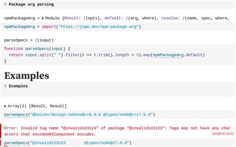 Package Arg Parsing Daniel Manning Observable