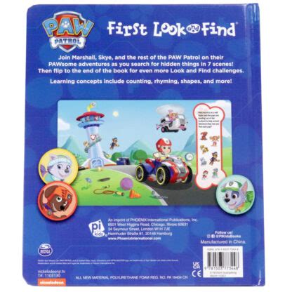 Nickelodeon Paw Patrol First Look And Find Phoenix International