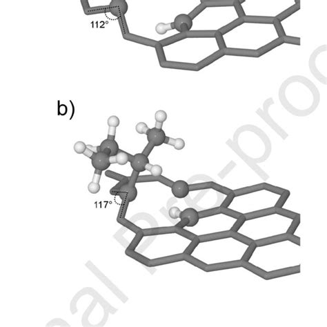 Optimized Structure Of Chemisorbed Butyl With A Single Hydrogen Atom