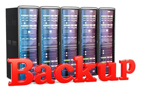 Premium Photo Backup Server Concept 3d Rendering